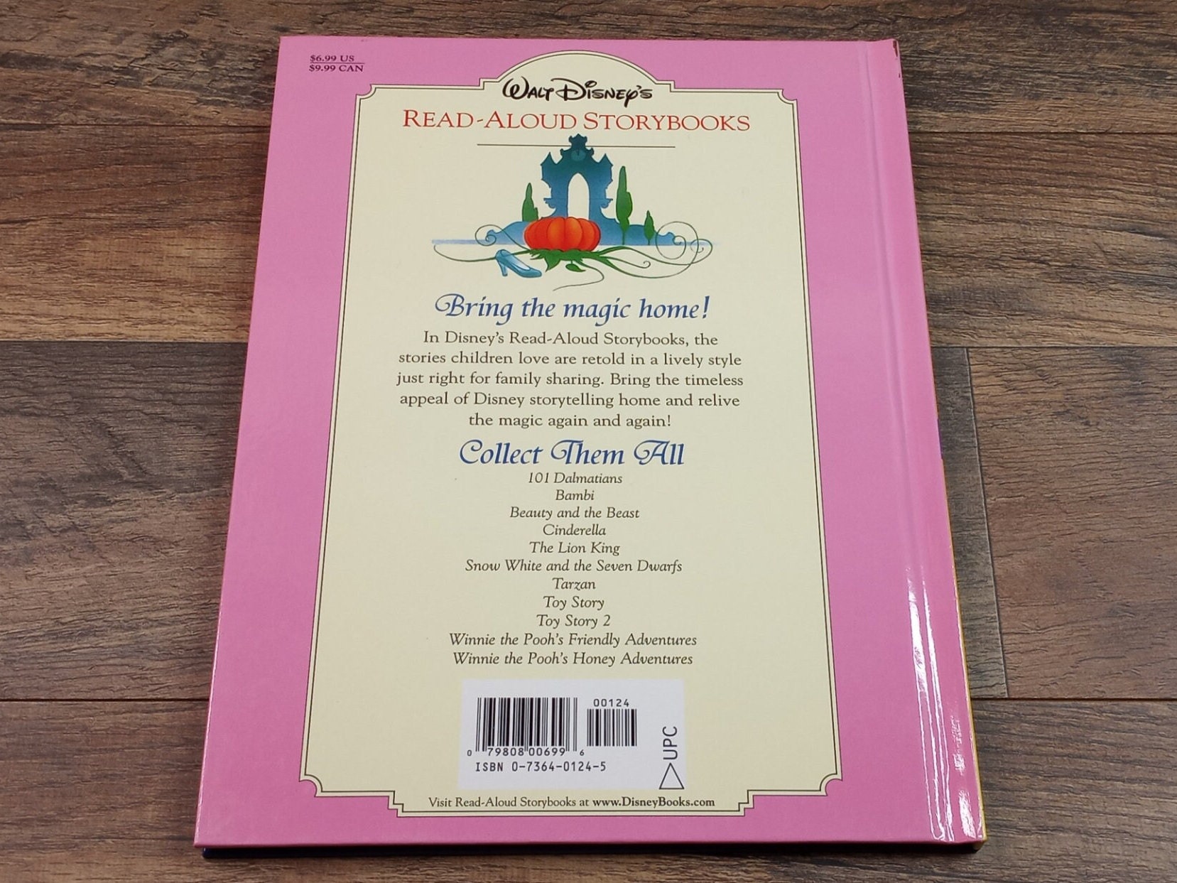 Walt Disney Cinderella A Read-aloud Storybook 1999 Illustrated ...