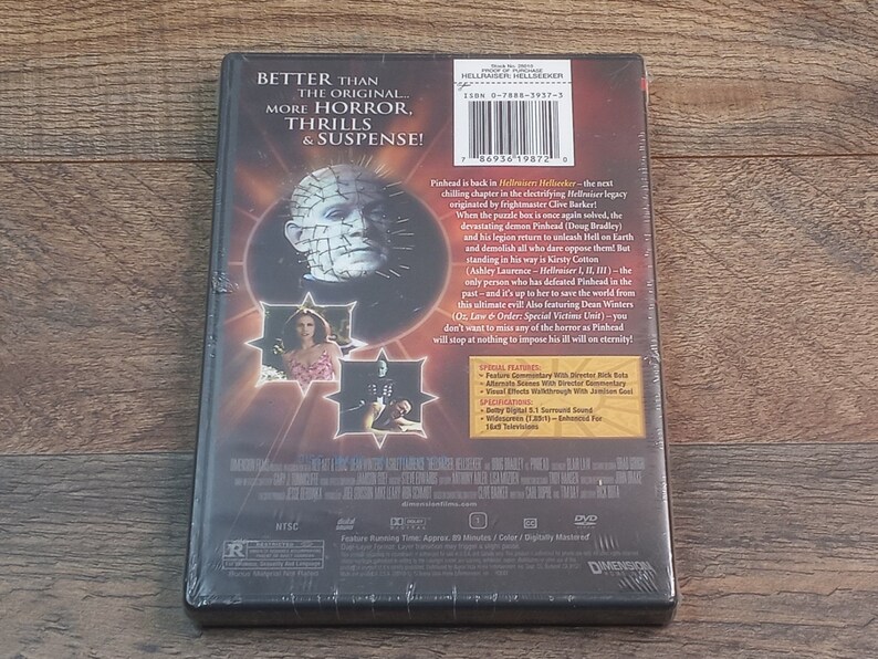 Hellraiser: Hellseeker DVD Doug Bradley Ashley Laurence Dean Winters ...