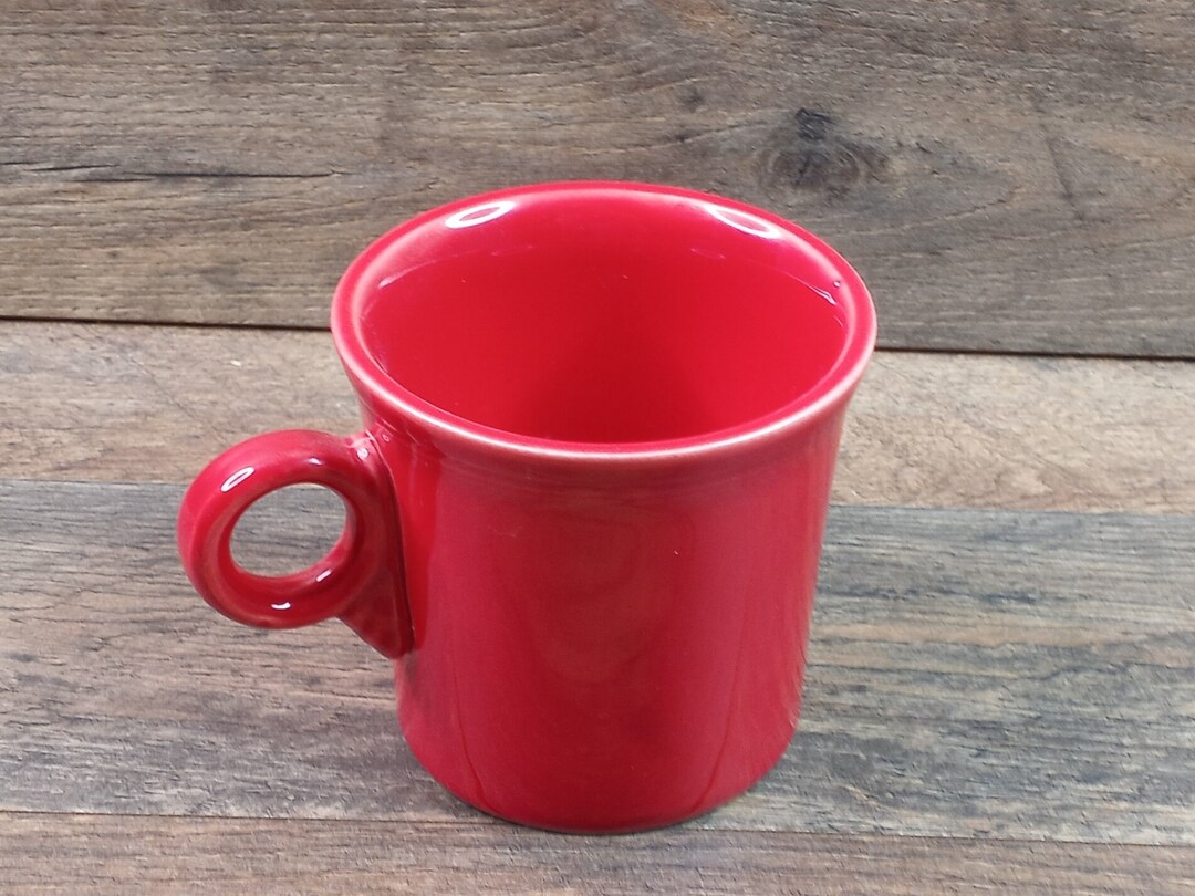 Fiestaware Tom & Jerry Ring-handle Coffee Tea Mug Scarlet Red Fiesta ...