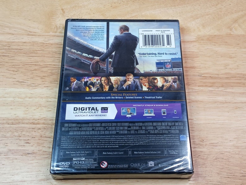 Draft Day DVD Movie Kevin Costner Jennifer Garner New Sealed - Etsy