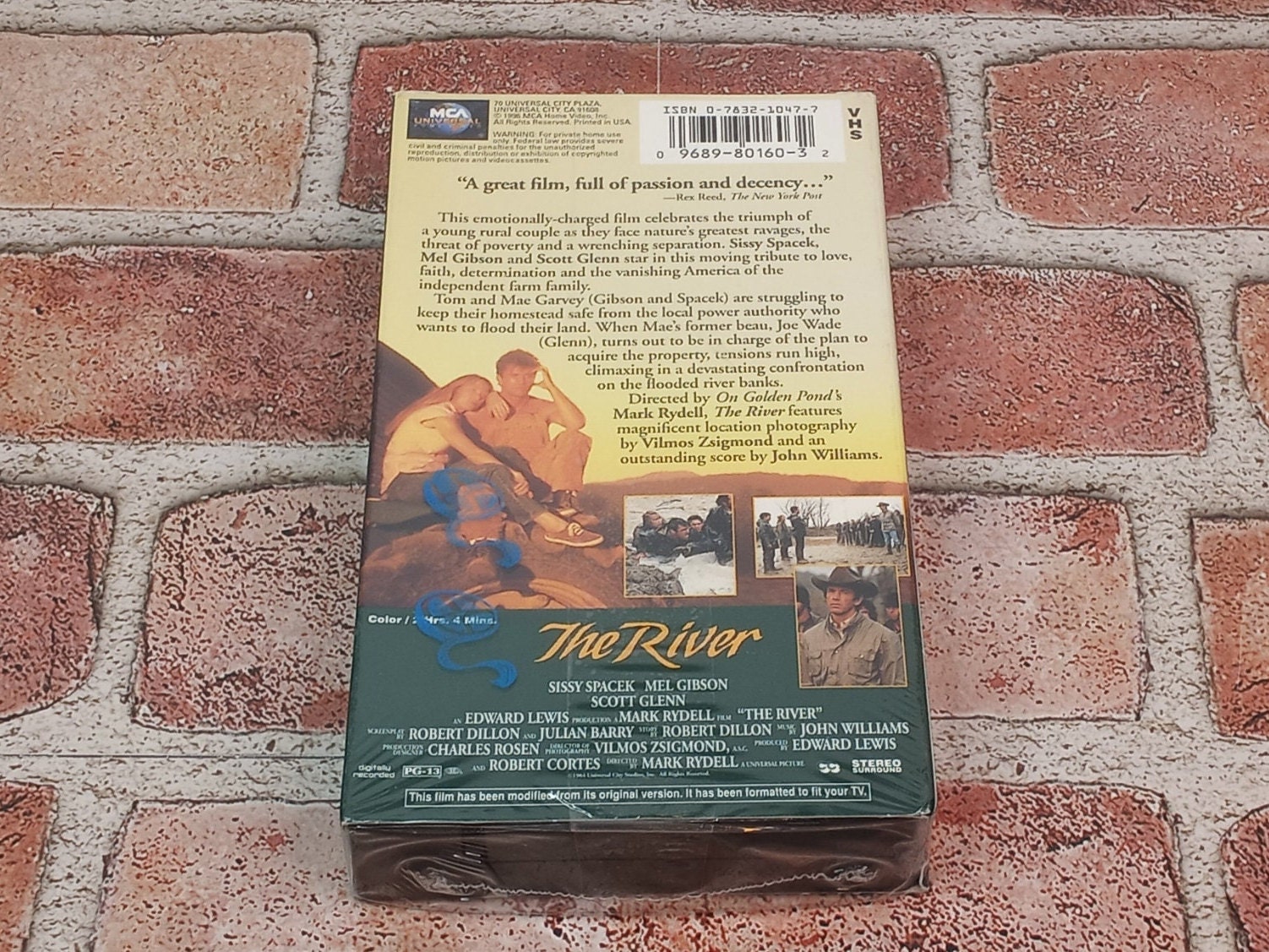 The River VHS Sissy Spacek Mel Gibson New Sealed - Etsy