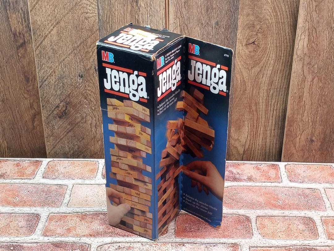Vintage Jenga 1986 Milton Bradley 54 Crafted Wood Tile Blocks - Etsy