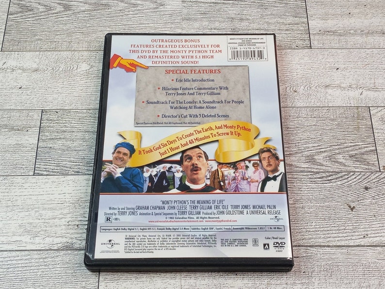 Monty Python's the Meaning of Life DVD Movie John Cleese - Etsy
