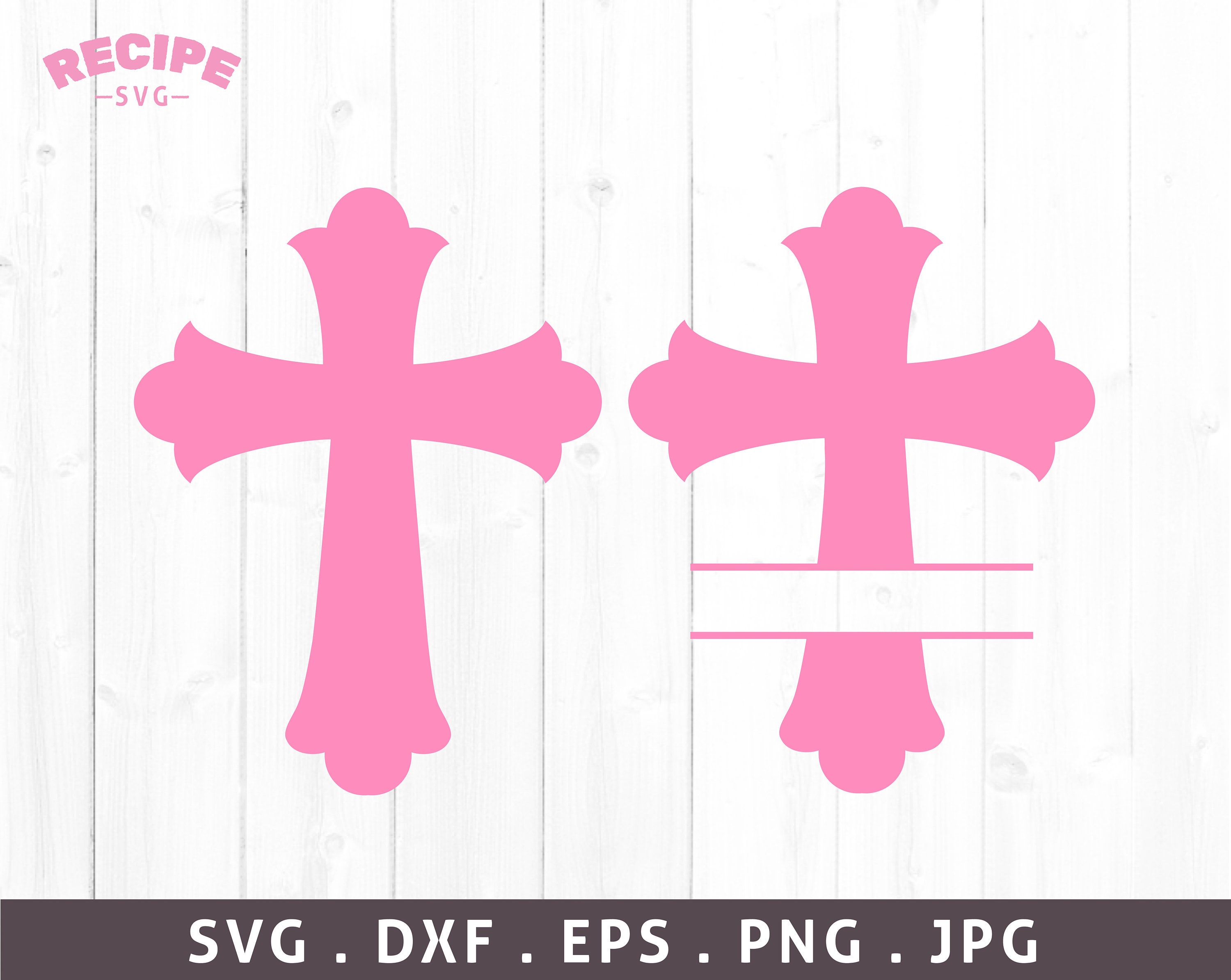 Pink Religious Cross Clip Art