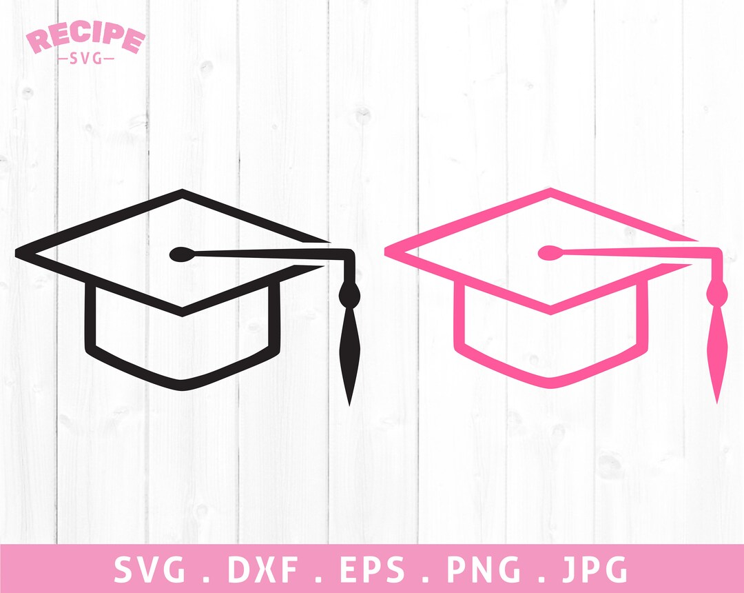 Graduation Svg Graduation Cap Svg Pink Graduation Cap Png - Etsy