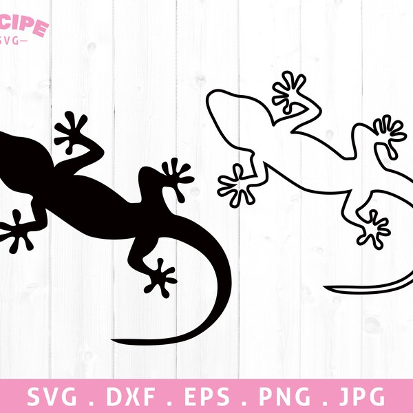Gecko Outline Svg - Etsy