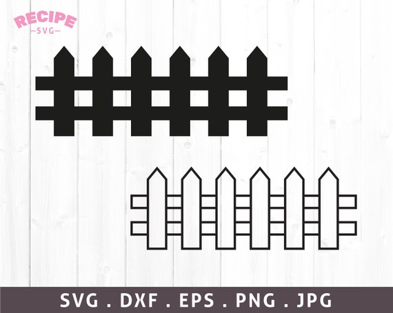 Farm Fence Silhouette Clip Art
