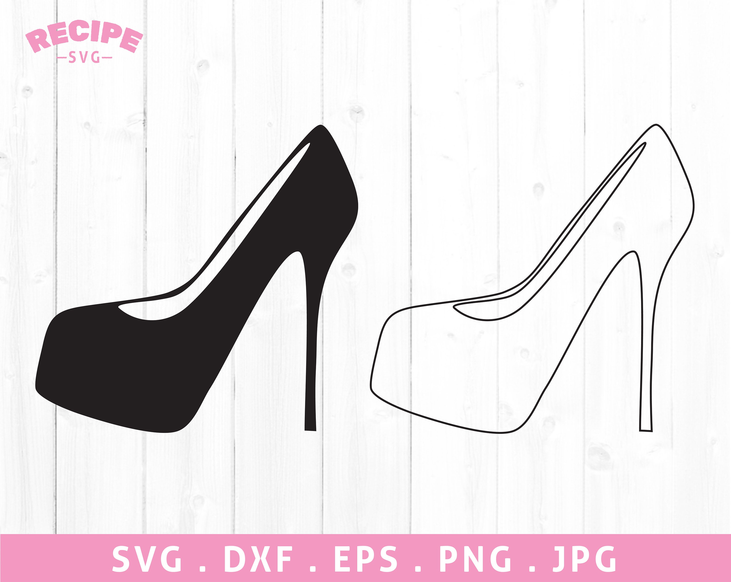 Stiletto svg - Etsy España