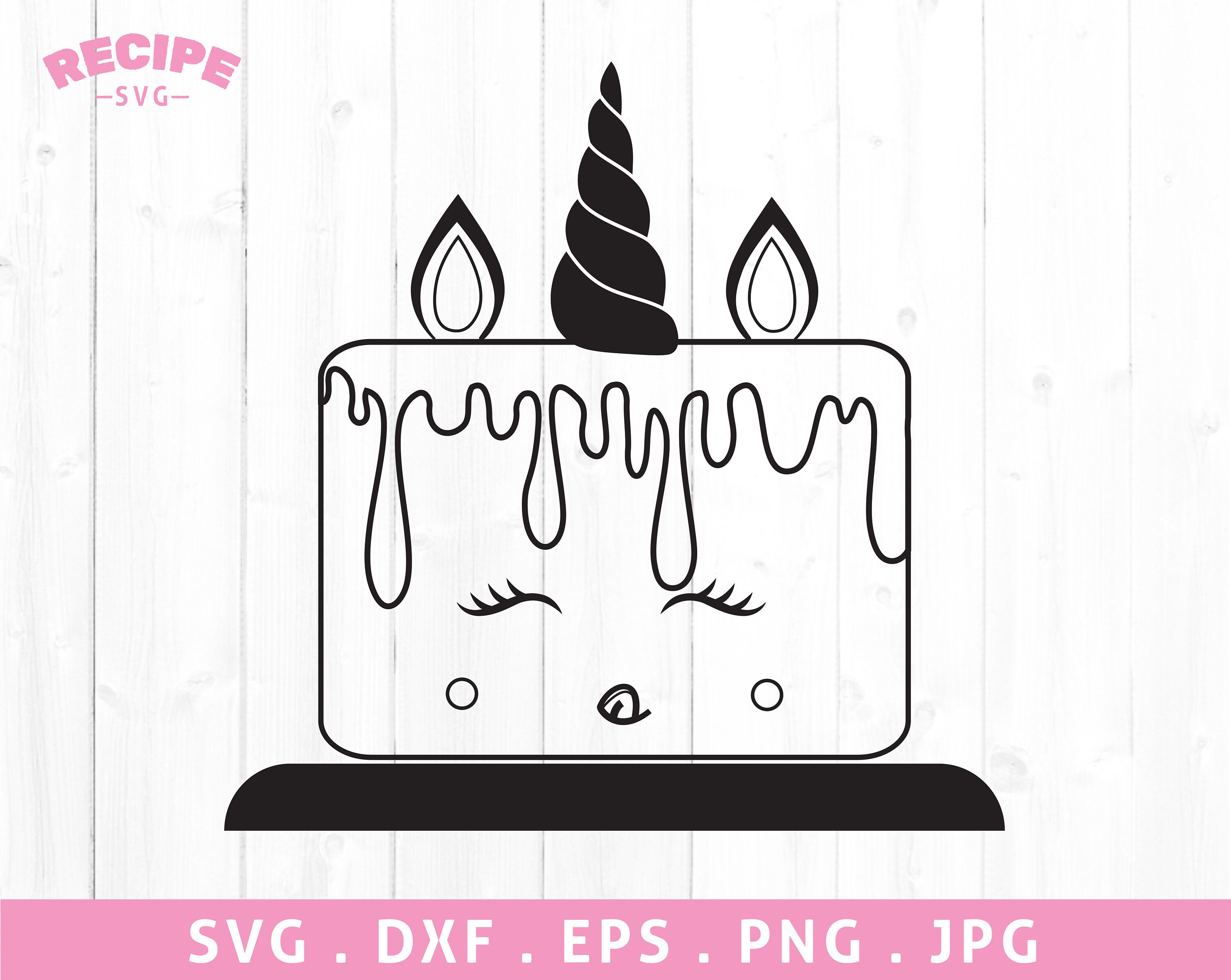 Cake Svg Cake Outline Svg Cake Kawaii Svg Happy Birthday | Etsy Australia