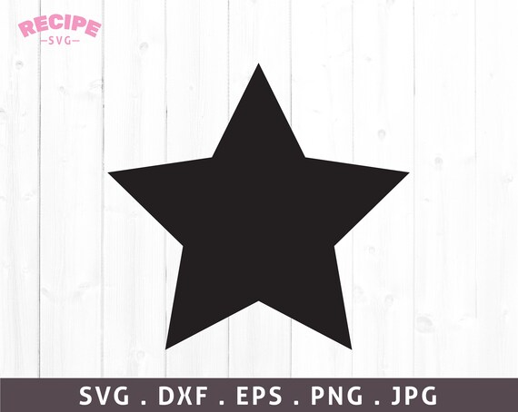 Star svg Line Star svg Star five points Black star svg | Etsy