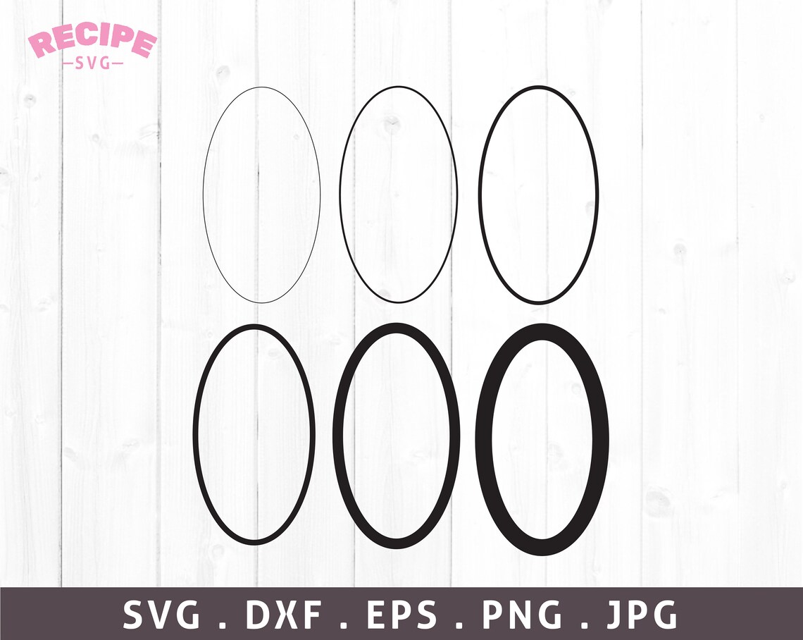 Circle Svg Oval Circle Svg Ring Png Circles Clipart Eps - Etsy