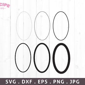 Circle Svg Oval Circle Svg Ring Png Circles Clipart Eps - Etsy