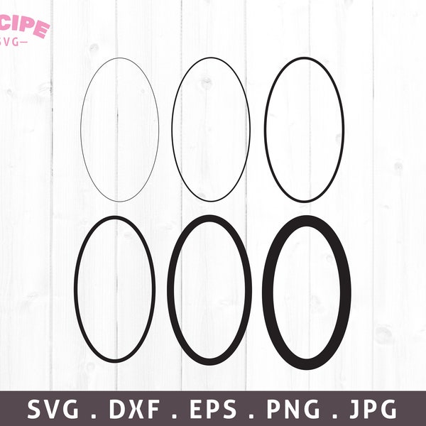 Oval Frame Svg - Etsy