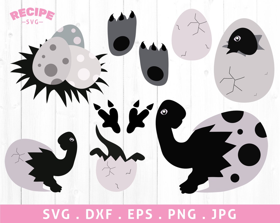 Dinosaur Svg Dino Svg Egg Svg Dinosaur Footprint Svg Baby - Etsy