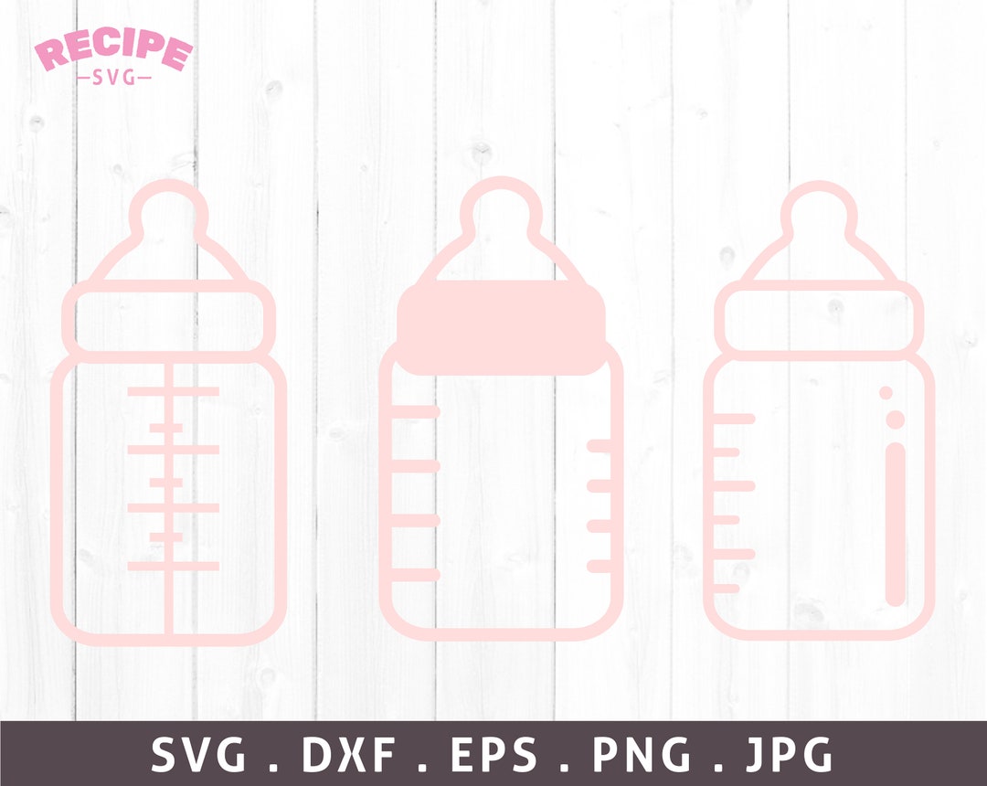 Baby Bottle Outline Svg Pink Bottle Svg Milk Bottle Svg - Etsy Canada
