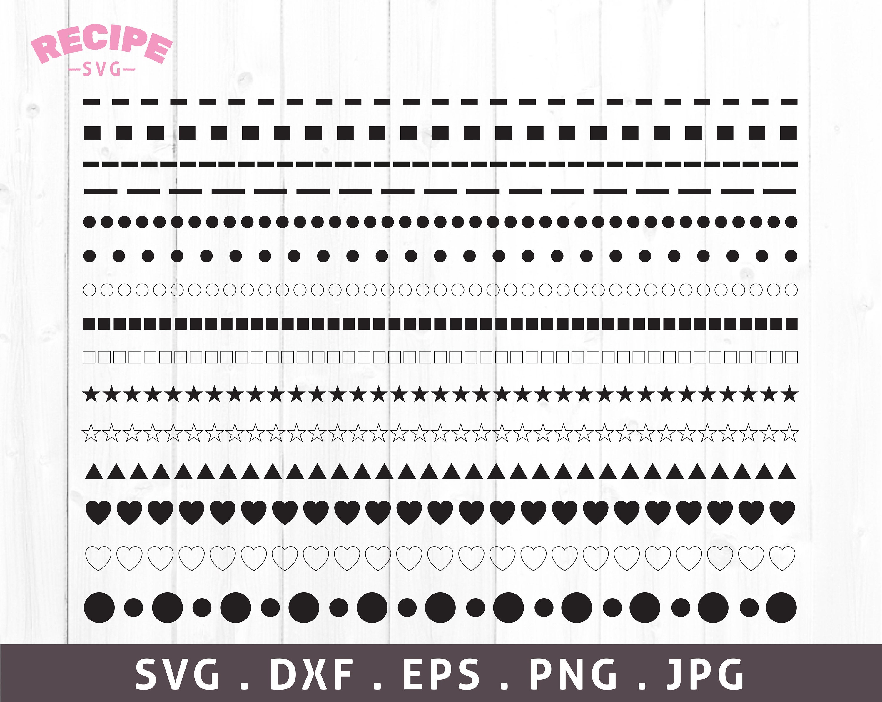 Dotted Line svg Dot Underline svg Divider line svg Line of | Etsy