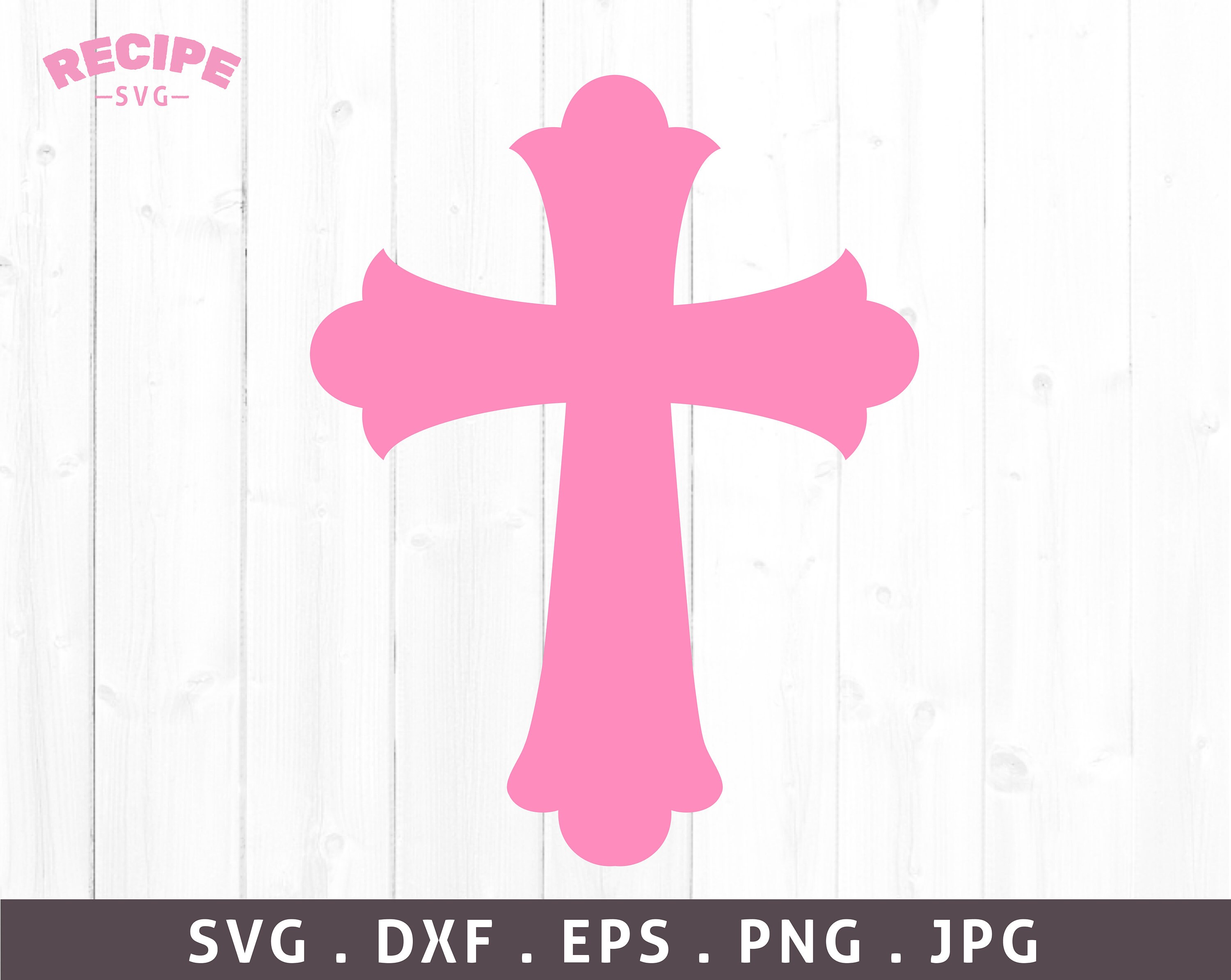 Cross Svg Easter Svg Pink Cross Svg Religious Clipart Eps - Etsy