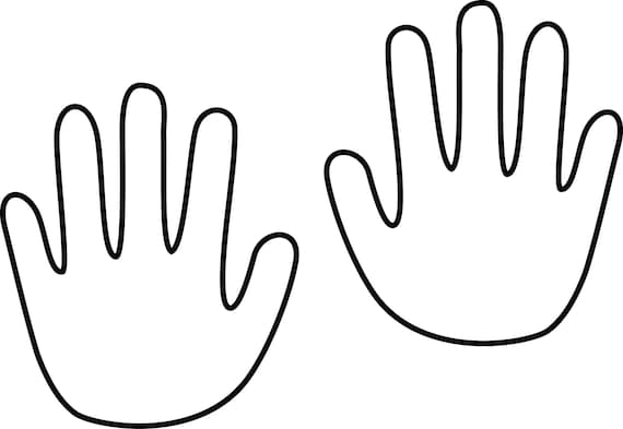 Hand Print Outline