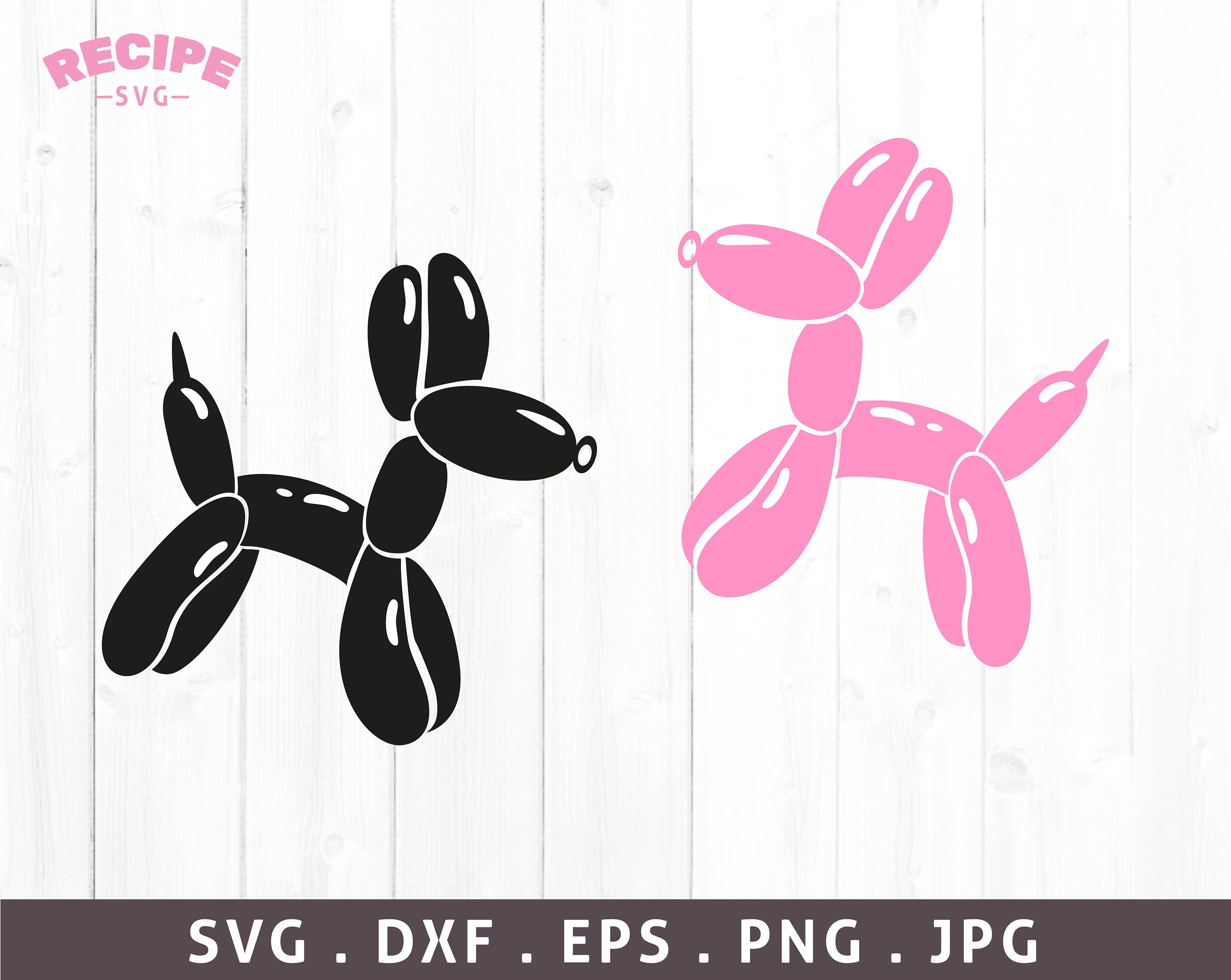 Dog svg Balloon Dog svg Balloon Animal svg Pink Dog Svg - Etsy México