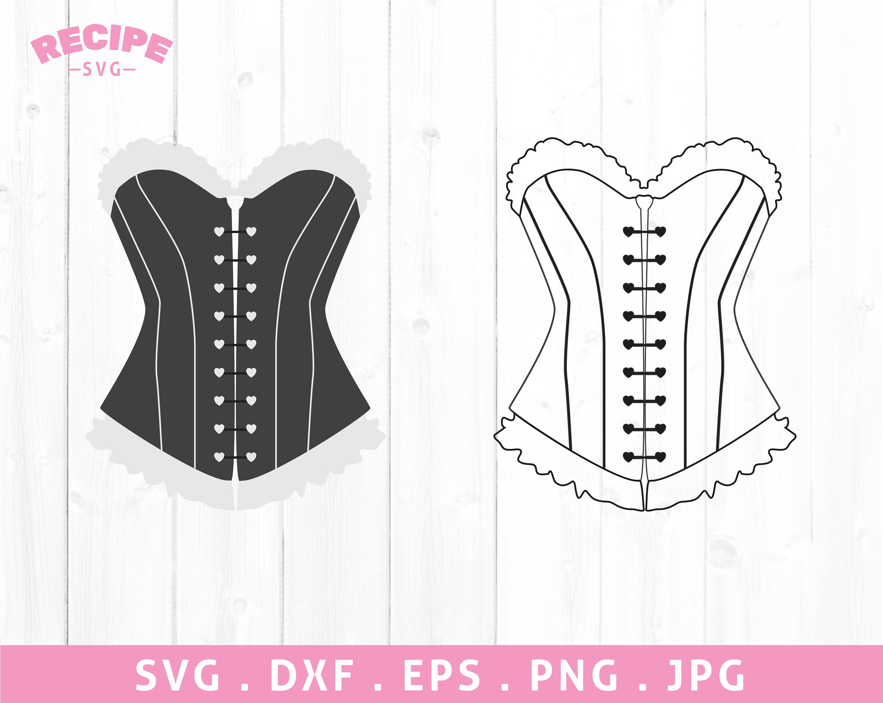 Corset Silhouette Clip Art