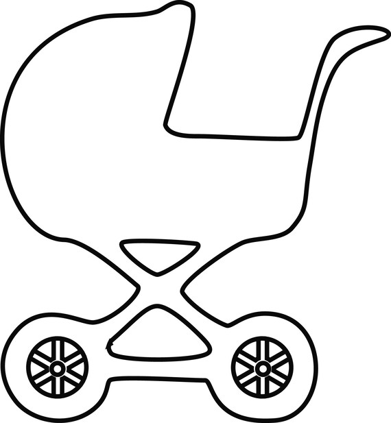 Baby Stroller Outline
