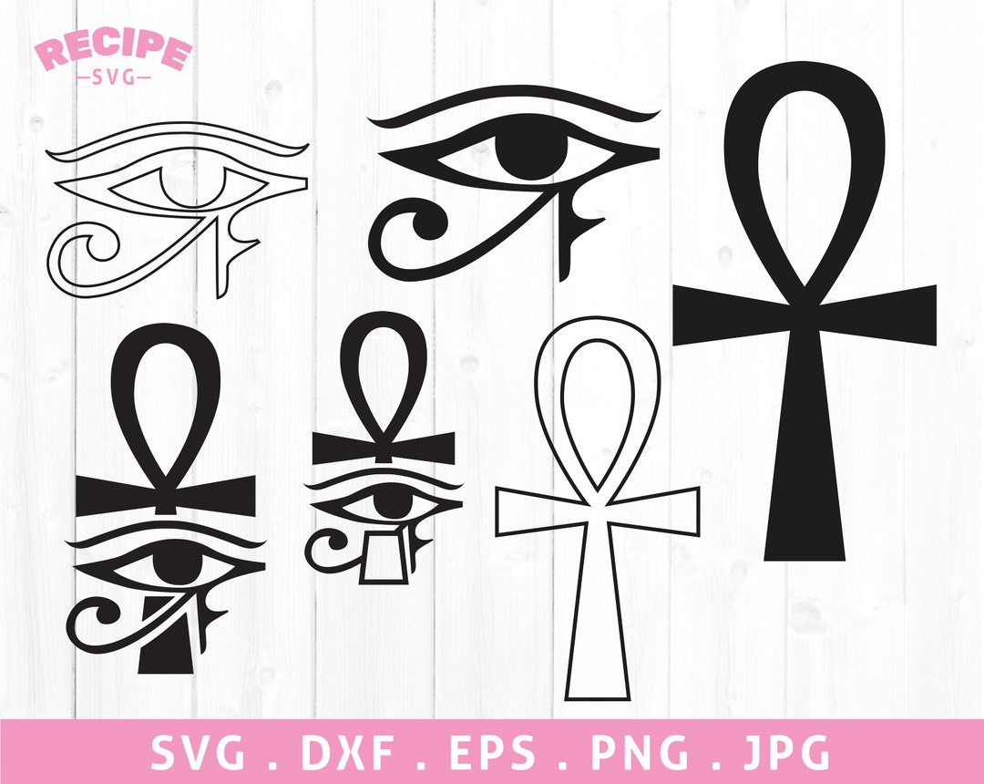 Eye of Horus Bundle Svg Egyptian Eye Svg Ankh Cross Svg Eye - Etsy Hong ...