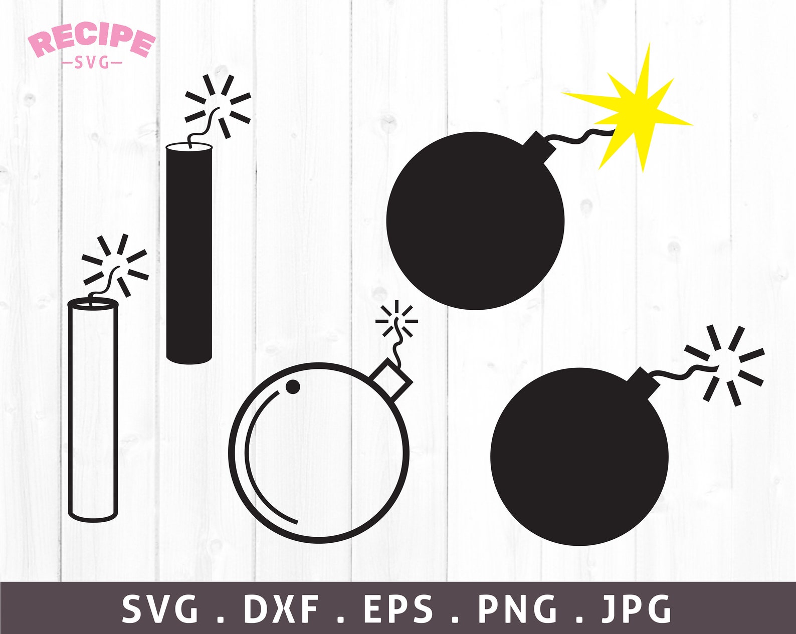 Bomb Svg Bomb Outline Svg Dynamite Png Bomb Clipart Eps | Etsy