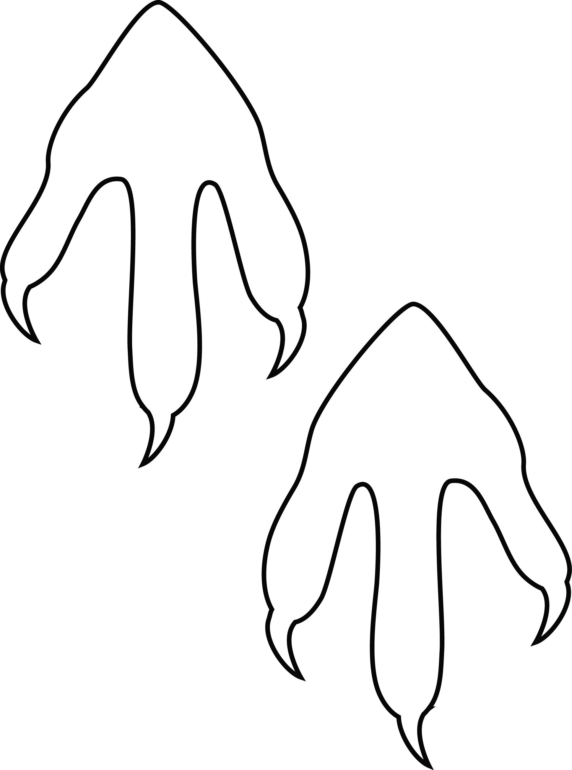 Dinosaur Footprints Template