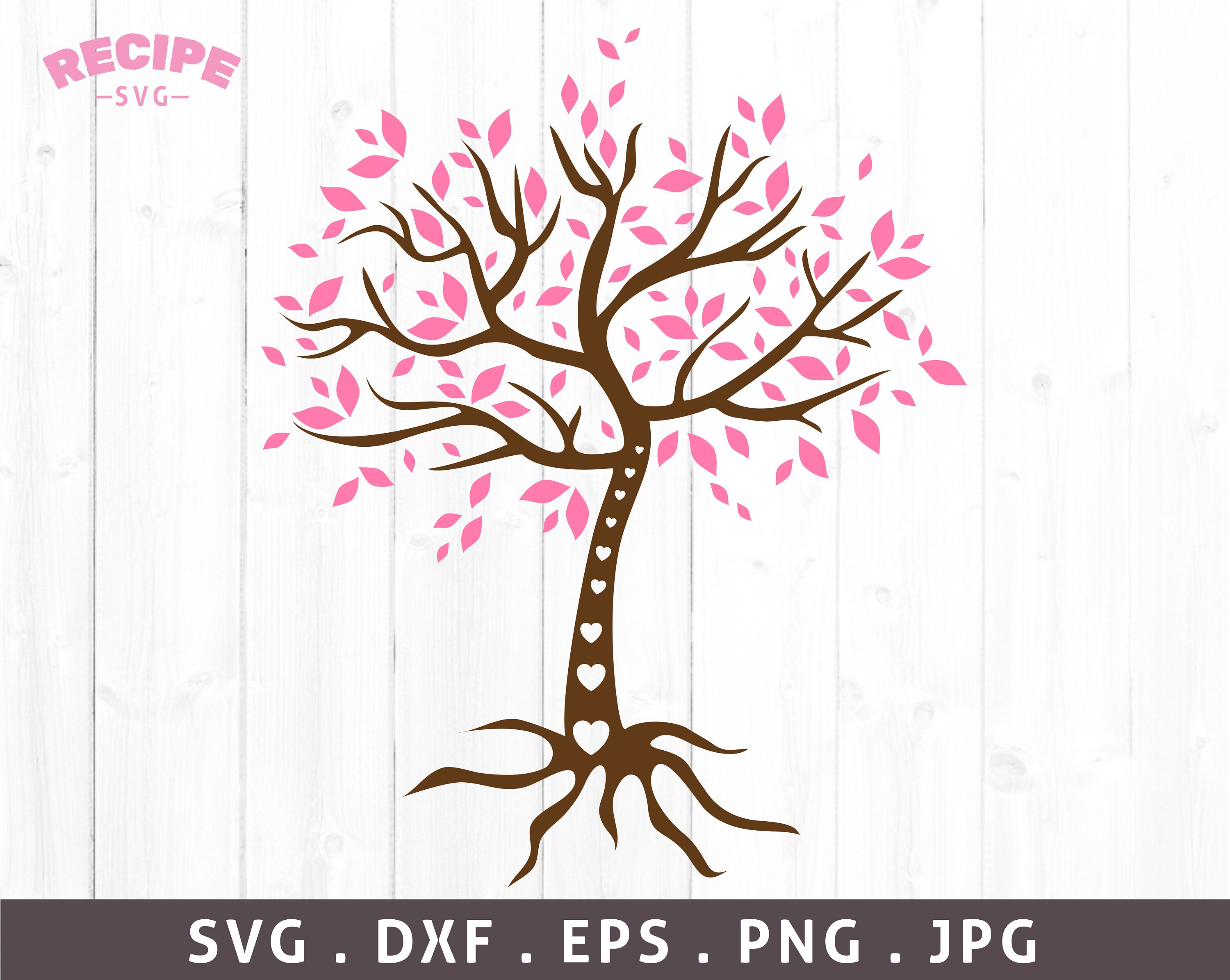 Pink Tree Svg Bare Tree Svg Tree Svg Halloween Svg Fall - Etsy