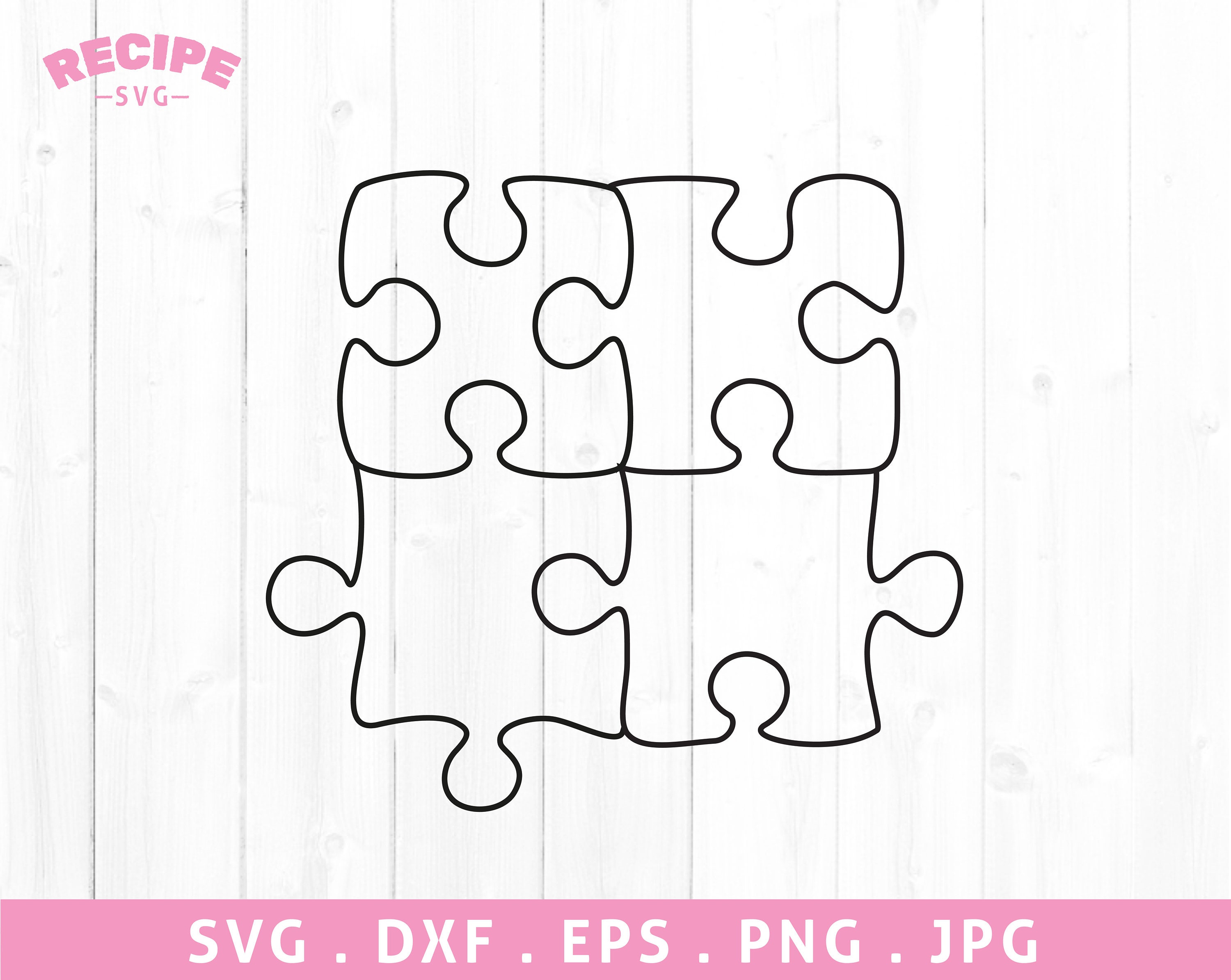 Puzzle Pieces Svg Puzzle Svg Puzzle Outline Svg Puzzle - Etsy Australia