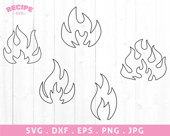 Flame Svg flame Outline Svg Fire Svg Flame Fire Svg - Etsy Canada