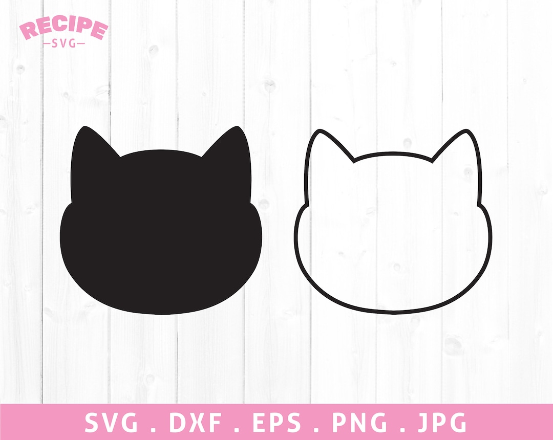 Cat Svg, Cat Outline Svg, Svg, Kitten Png, Cat Head Svg, Cats Clipart ...