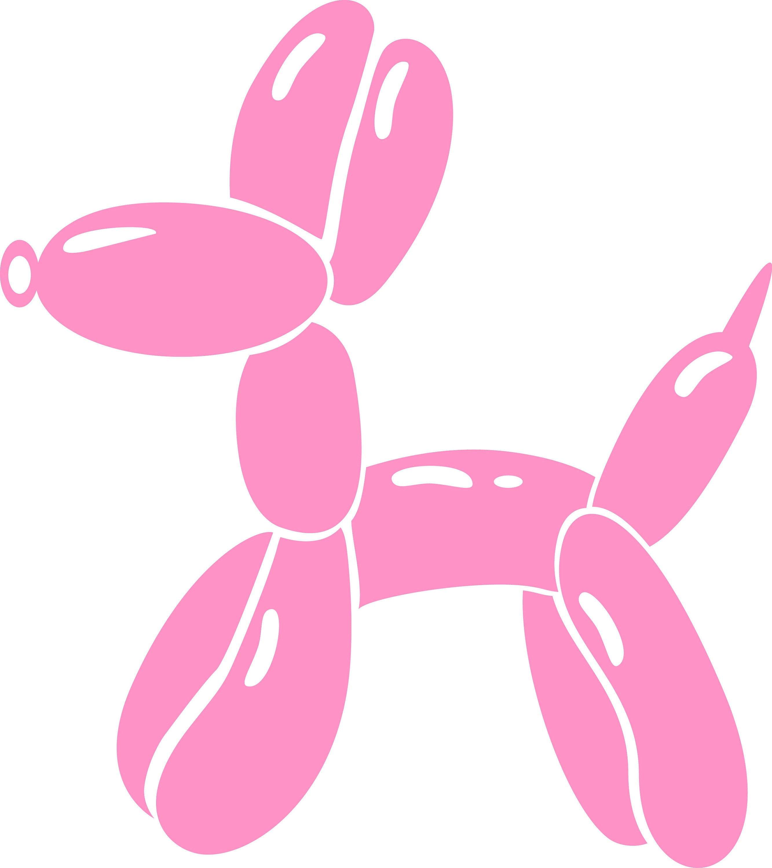 Dog svg Balloon Dog svg Balloon Animal svg Pink Dog Svg - Etsy México