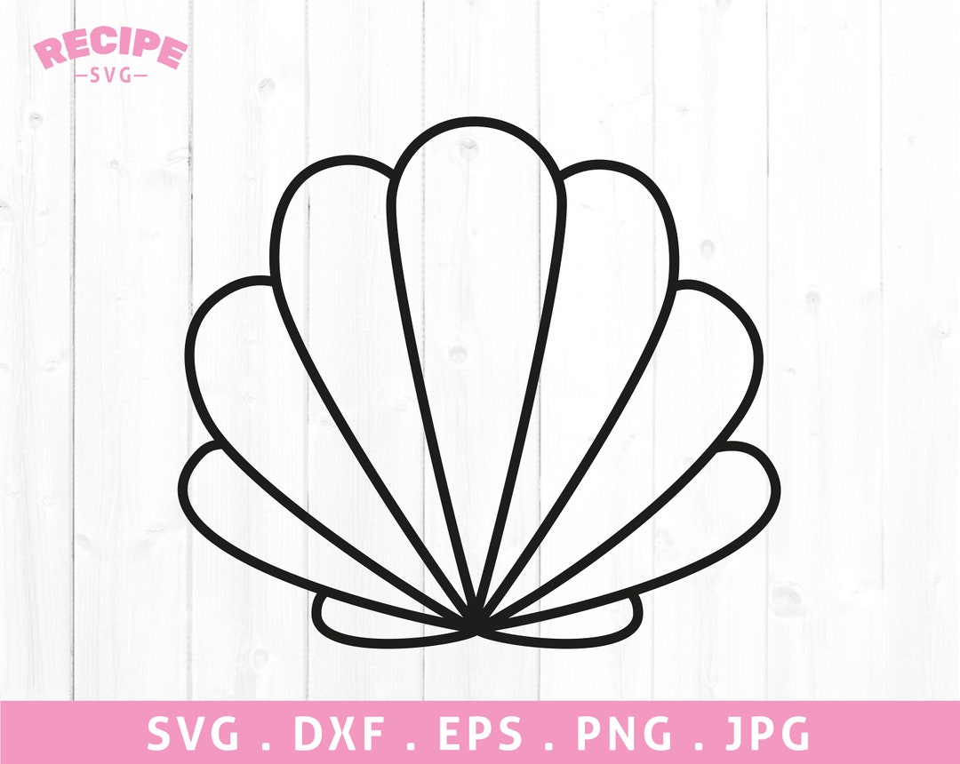 Seashell Svg Seashell Outline Svg Summer Svg Concha Svg - Etsy Hong Kong
