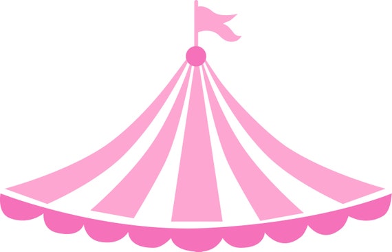 Pink Circus Tent Clip Art