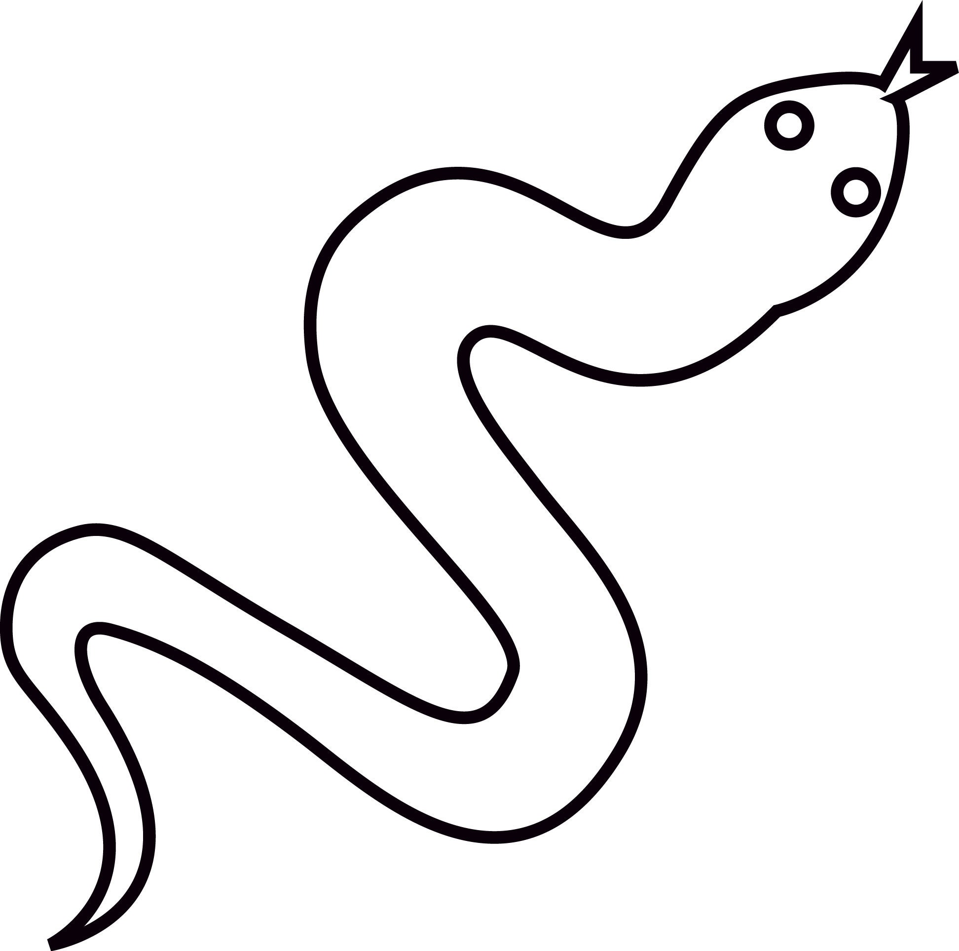 Snake Svg Snake Outline Svg Reptil Svg Summer Svg Desert - Etsy