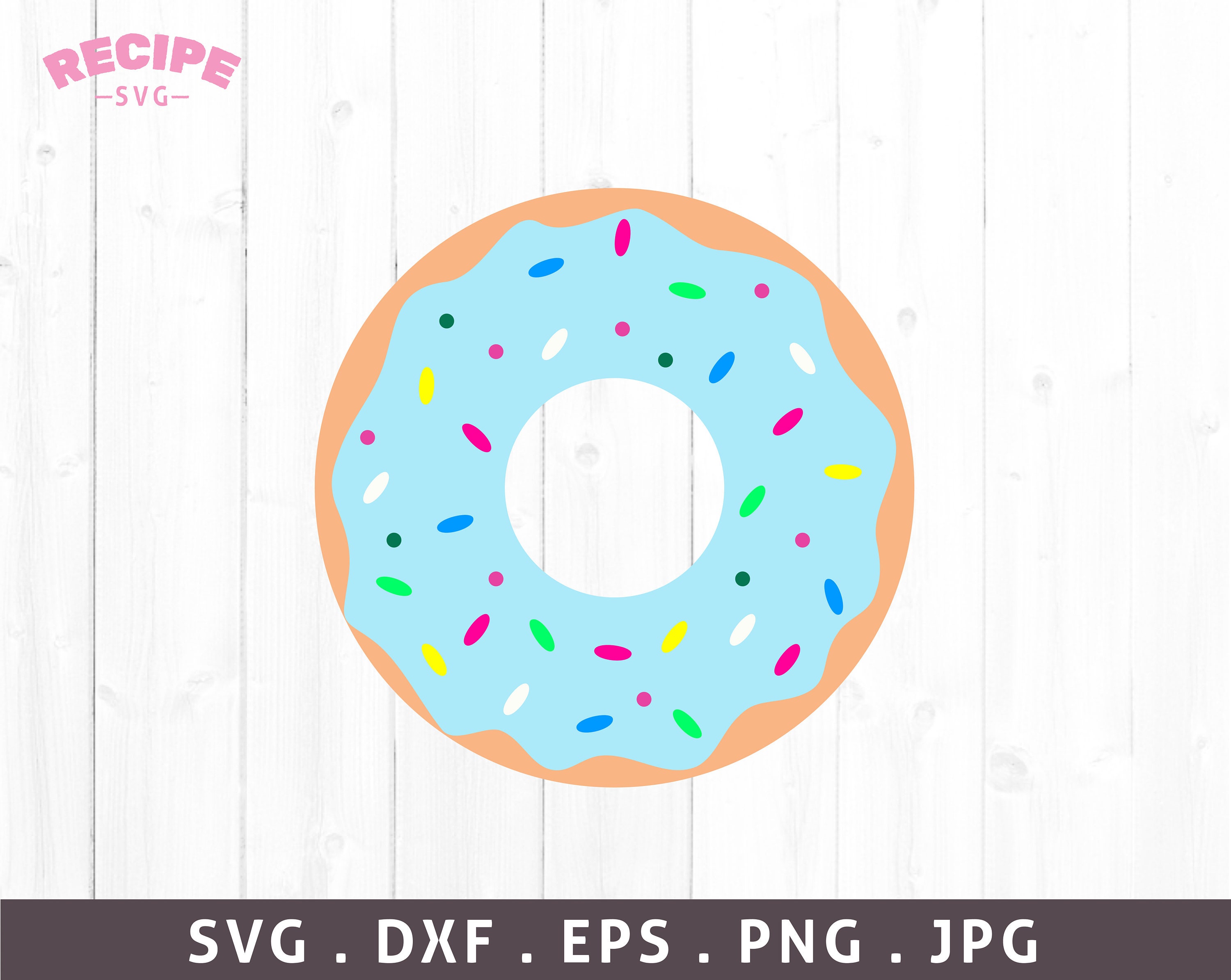 Blue Donut Clipart