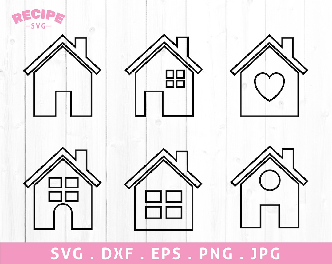Houses Svg, House Outline Svg, House Frame Svg, Building Svg, Houses ...