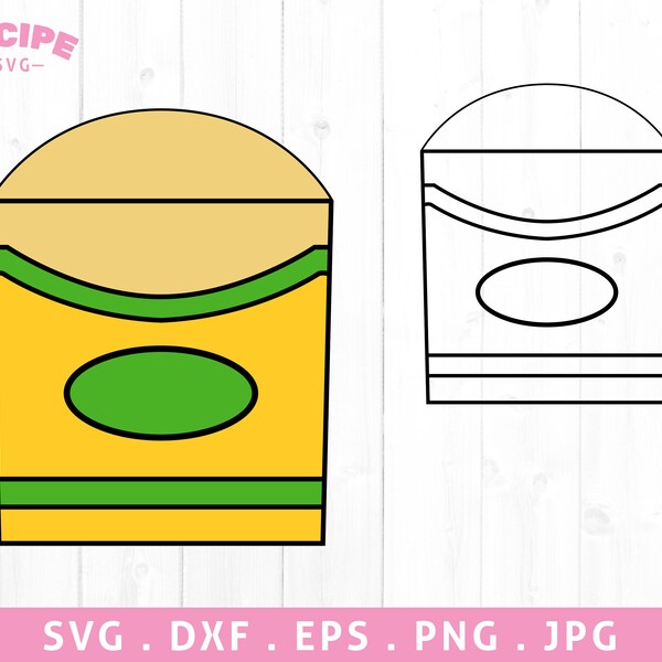 Crayon Box Svg - Etsy