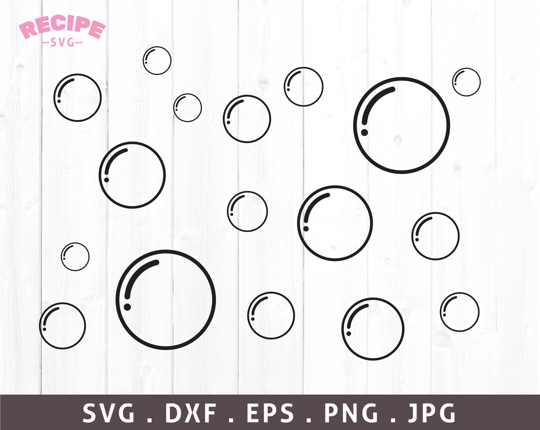 Bubbles Svg Cut File Bubbles Outline Svg Vector Svg Bubbles - Etsy Hong ...