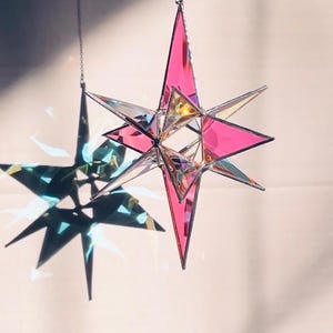 Stained Glass Moravian Star Pattern: DIY 3D Bethlehem Star DIY ...