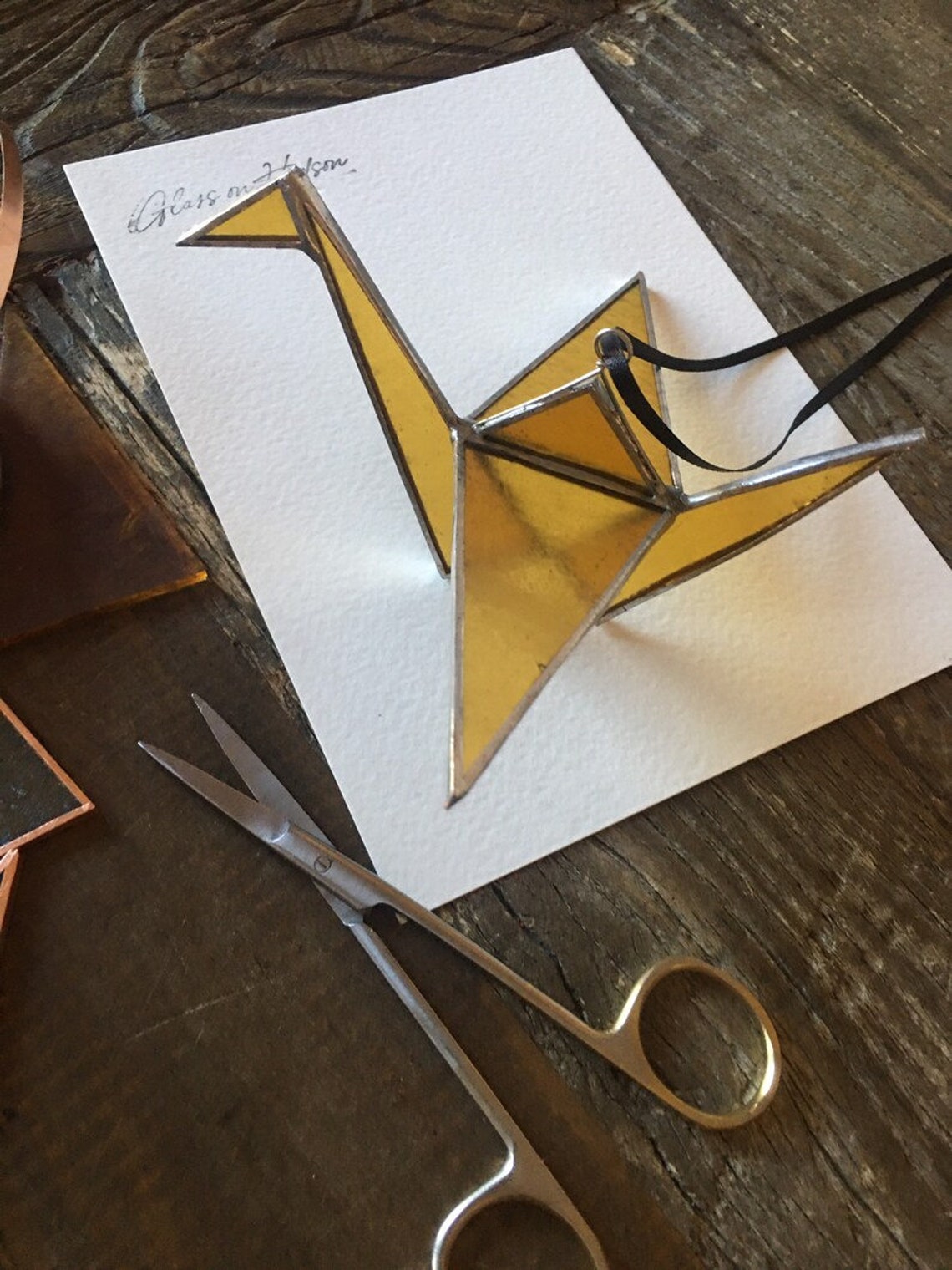 Digital Pattern for Stained Glass Crane Wedding Cake Toppers Sun ...