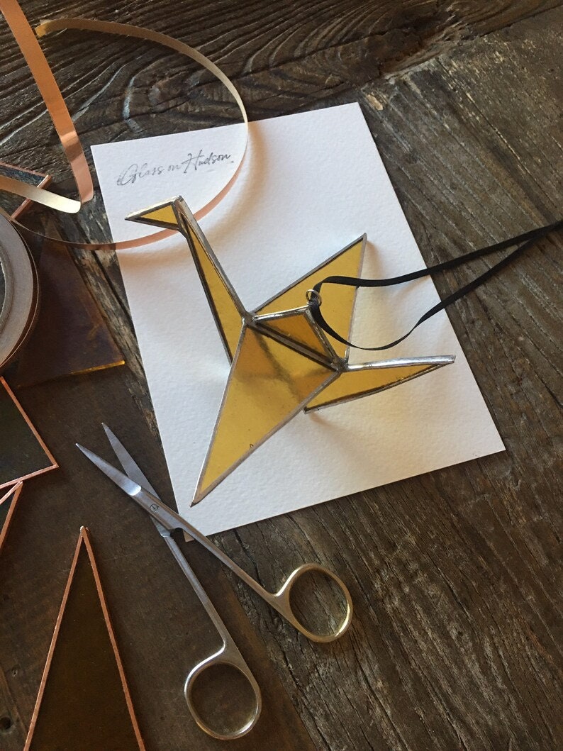 Digital Pattern for Stained Glass Crane Wedding Cake Toppers Sun ...