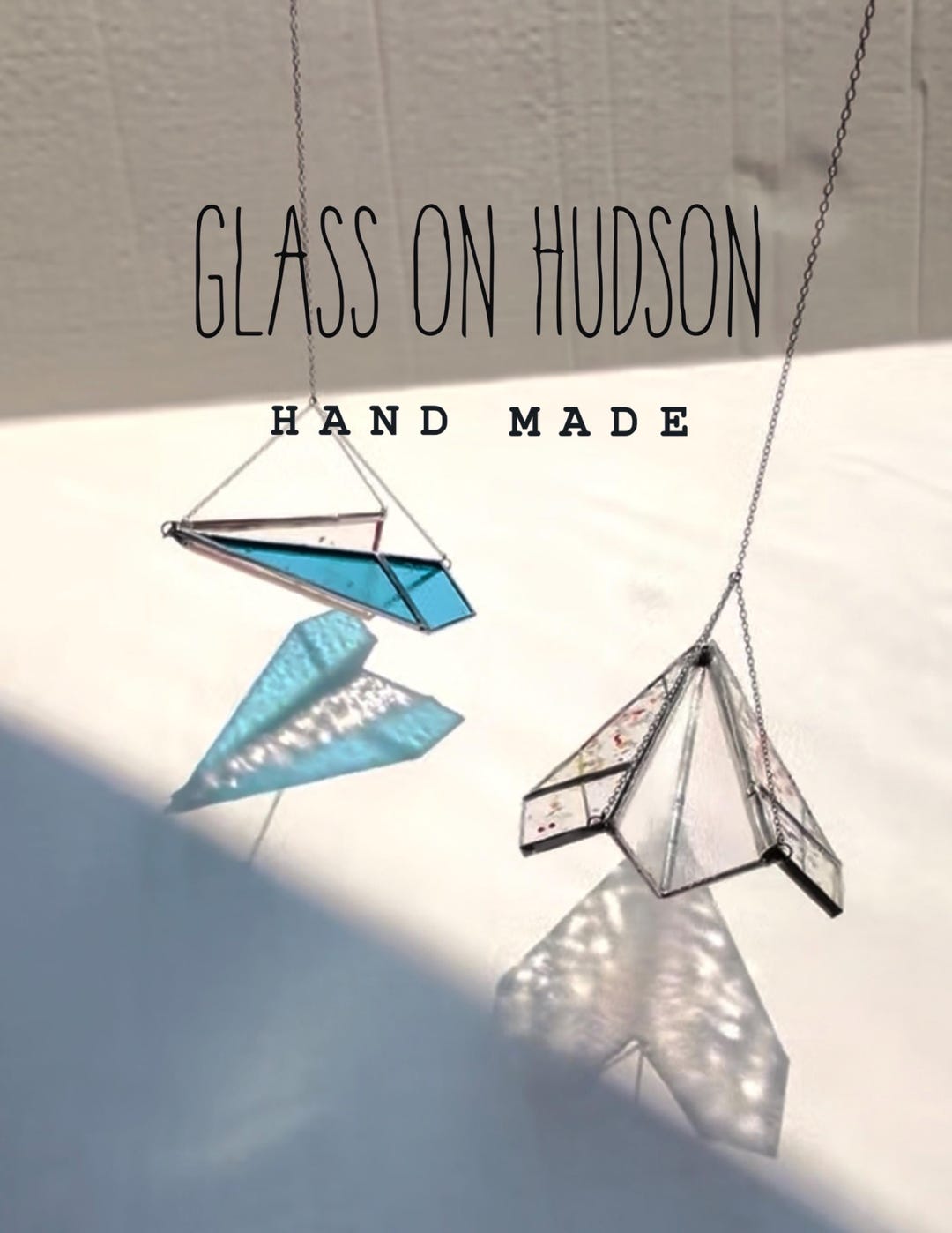 3D Stained Glass Airplane Pattern: DIY Origami Paper Airplane (digital ...