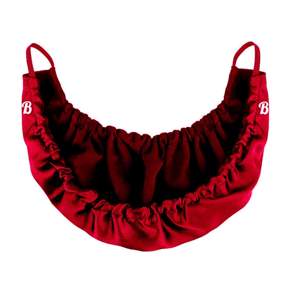 RED- Premium Adjustable Beard Bonnet, Beard Product, Silky Satin, Mens ...