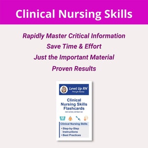 Clinical Skills Nursing Flashcards - Etsy