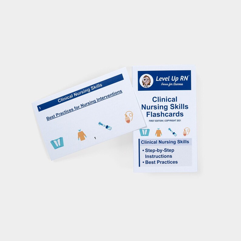 Clinical Skills Nursing Flashcards - Etsy
