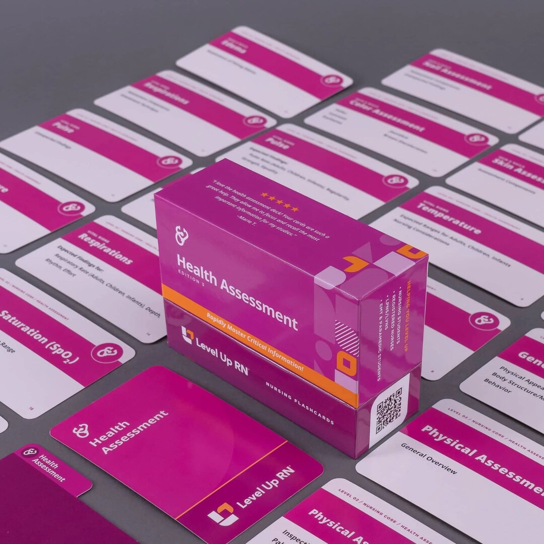 Health Assessment - Nursing Flashcards - Etsy