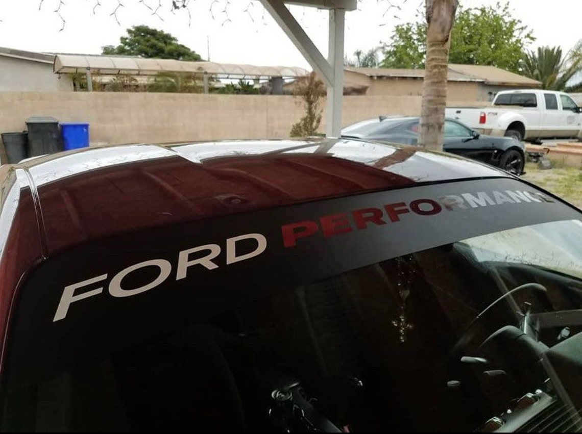 Ford Performance Windshield Banner With Choice of Sun Strip - Etsy