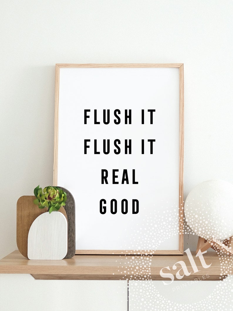 Flush It Real Good, Bathroom Rules, Shower Wall Art, Bathroom Wall ...